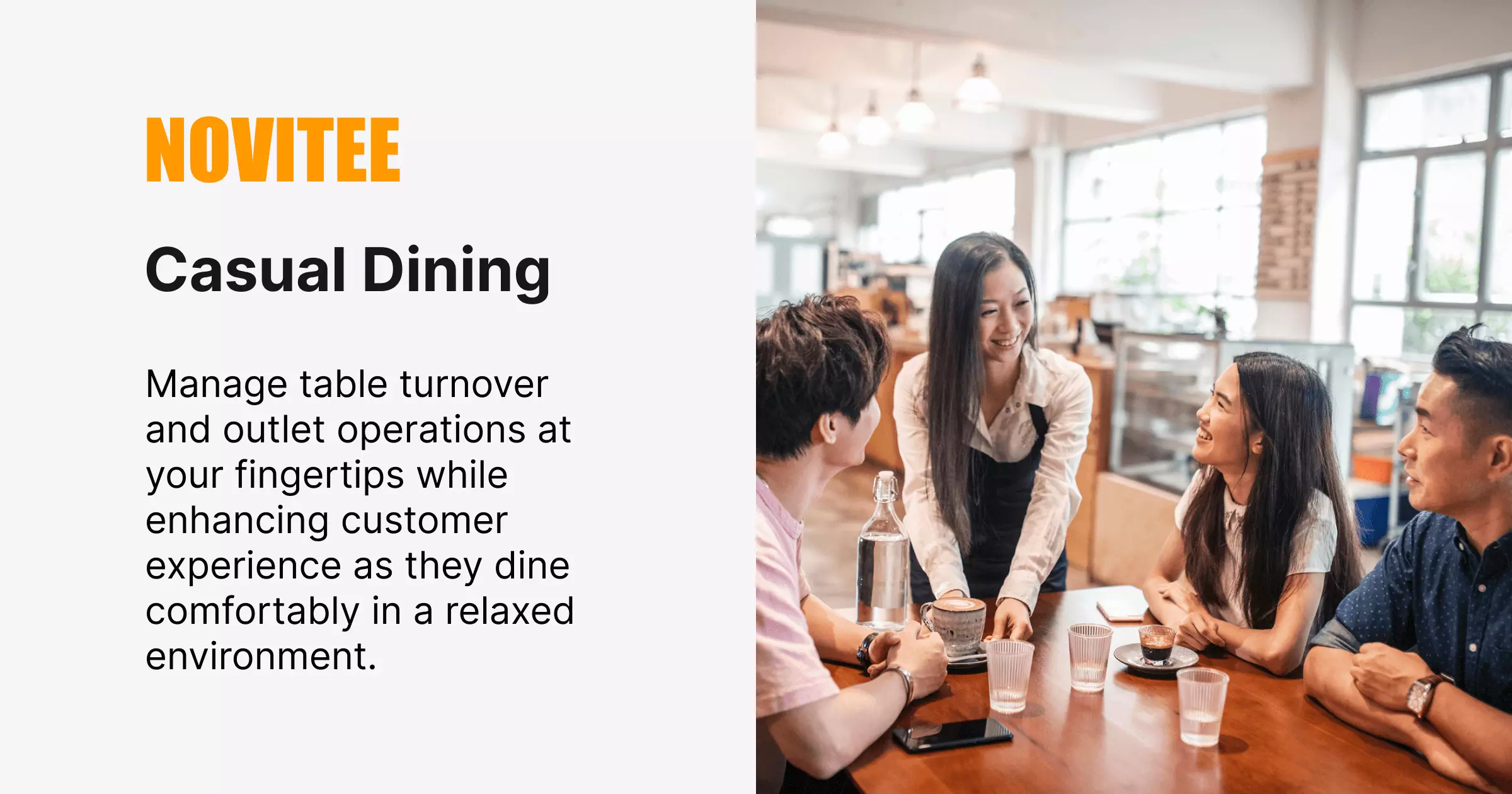 Casual Dining | F&B Tech Solutions | Novitee