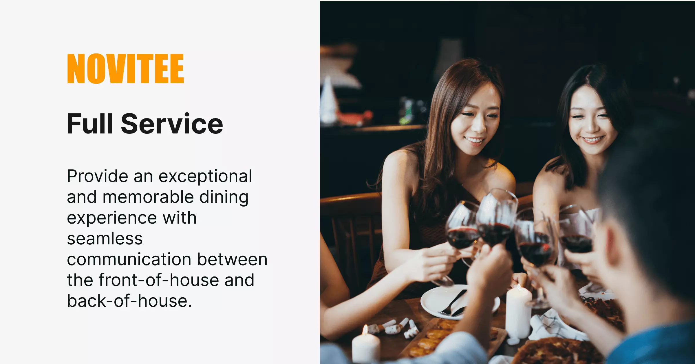 Full service | F&B Tech Solutions | Novitee