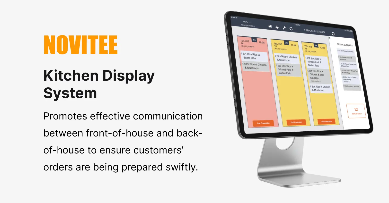Kitchen Display System | Novitee