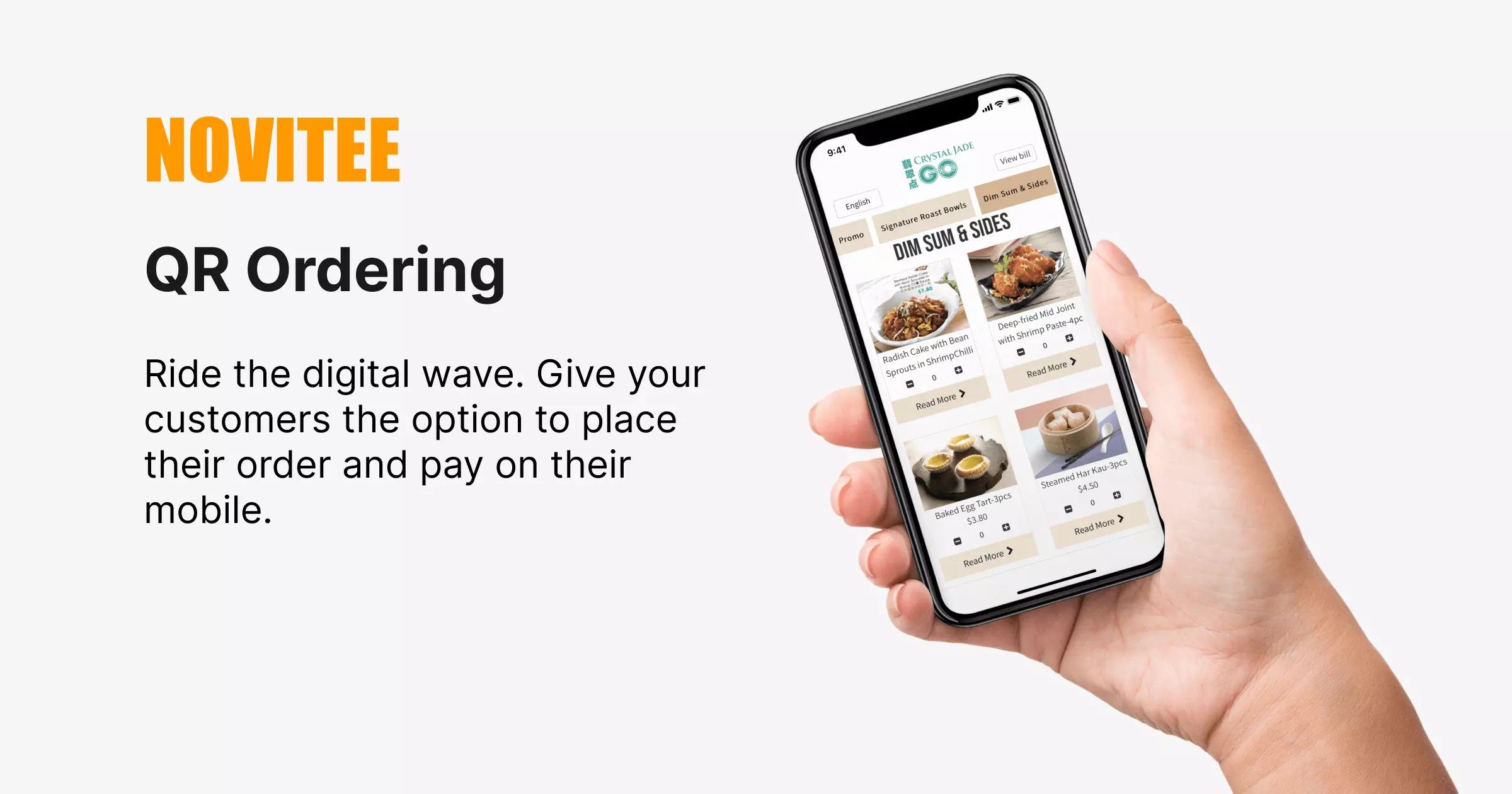 QR Ordering | Novitee
